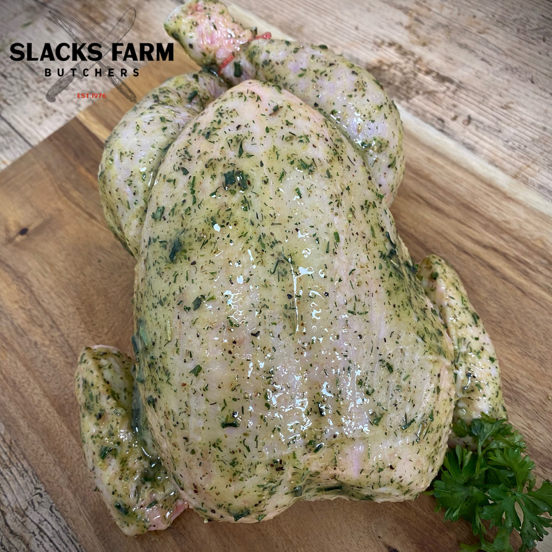 Whole Chicken - Garlic – Slacks Farm Butchers
