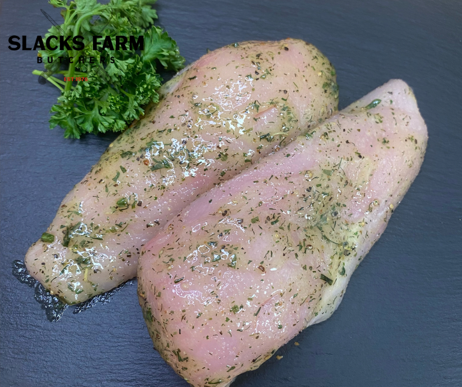 Garlic Chicken Fillets – Slacks Farm Butchers