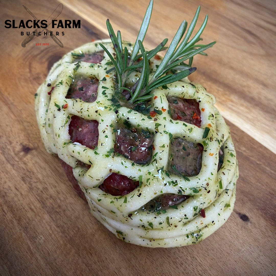 Garlic Beef Lattice – Slacks Farm Butchers